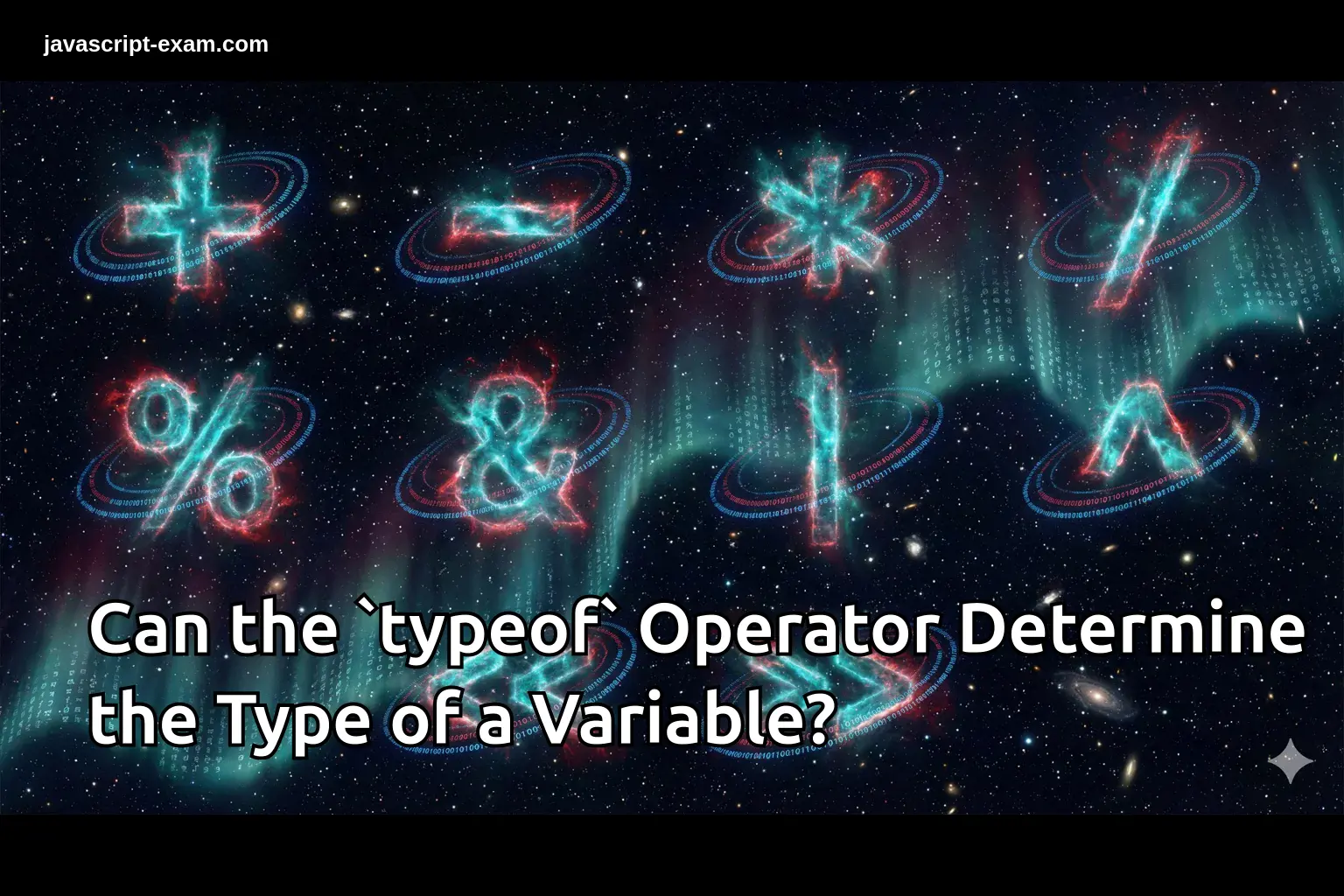 Can the `typeof` Operator Determine the Type of a Variable?