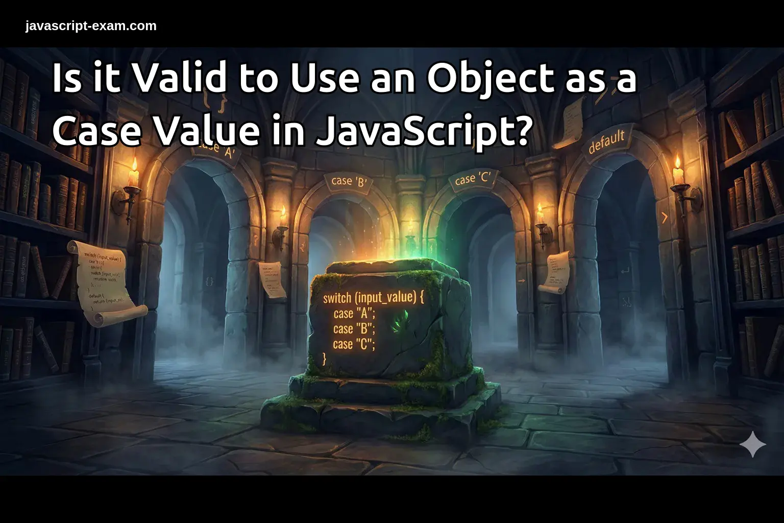 Is it Valid to Use an Object as a Case Value in JavaScript?