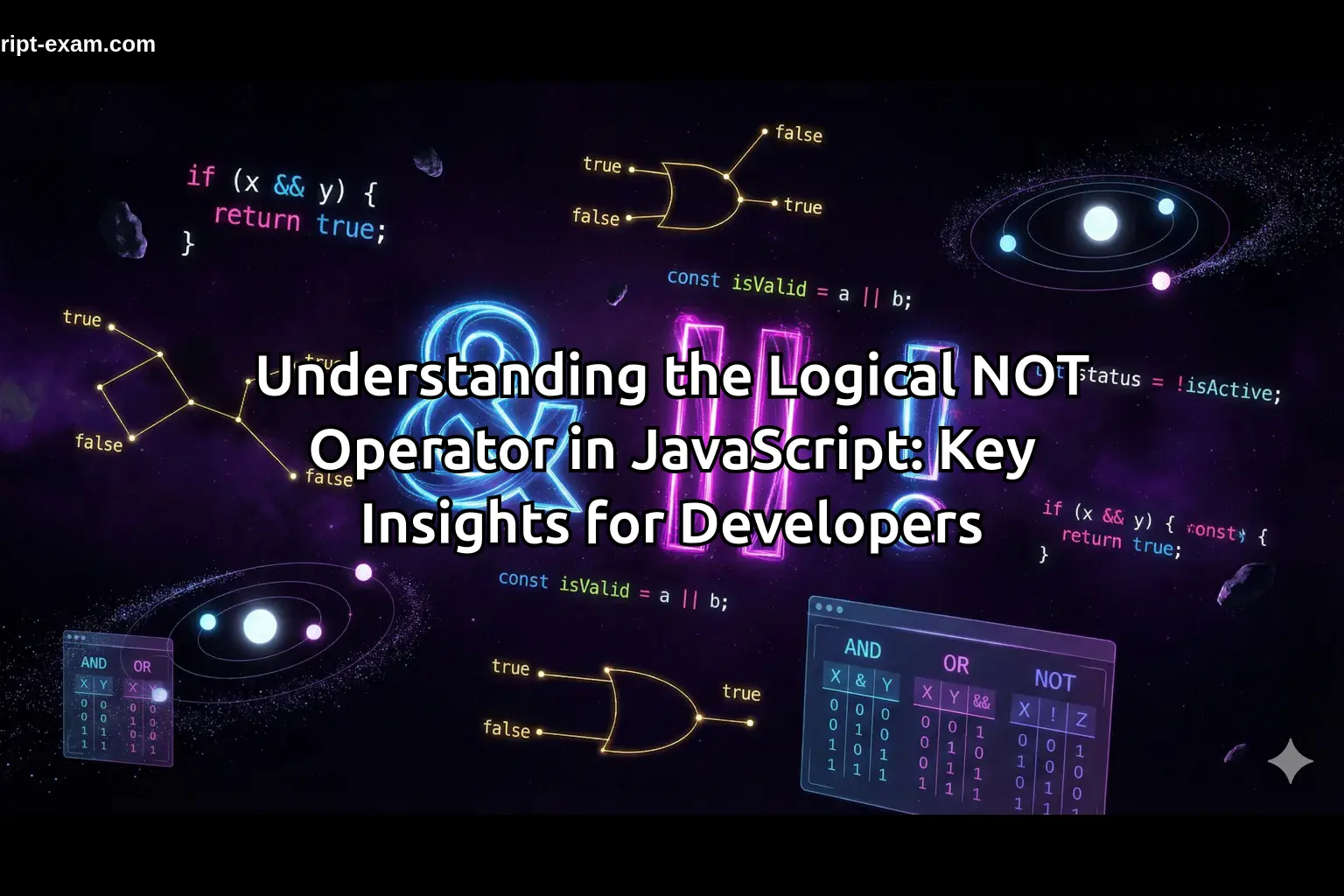 Understanding the Logical NOT Operator in JavaScript: Key Insights for ...